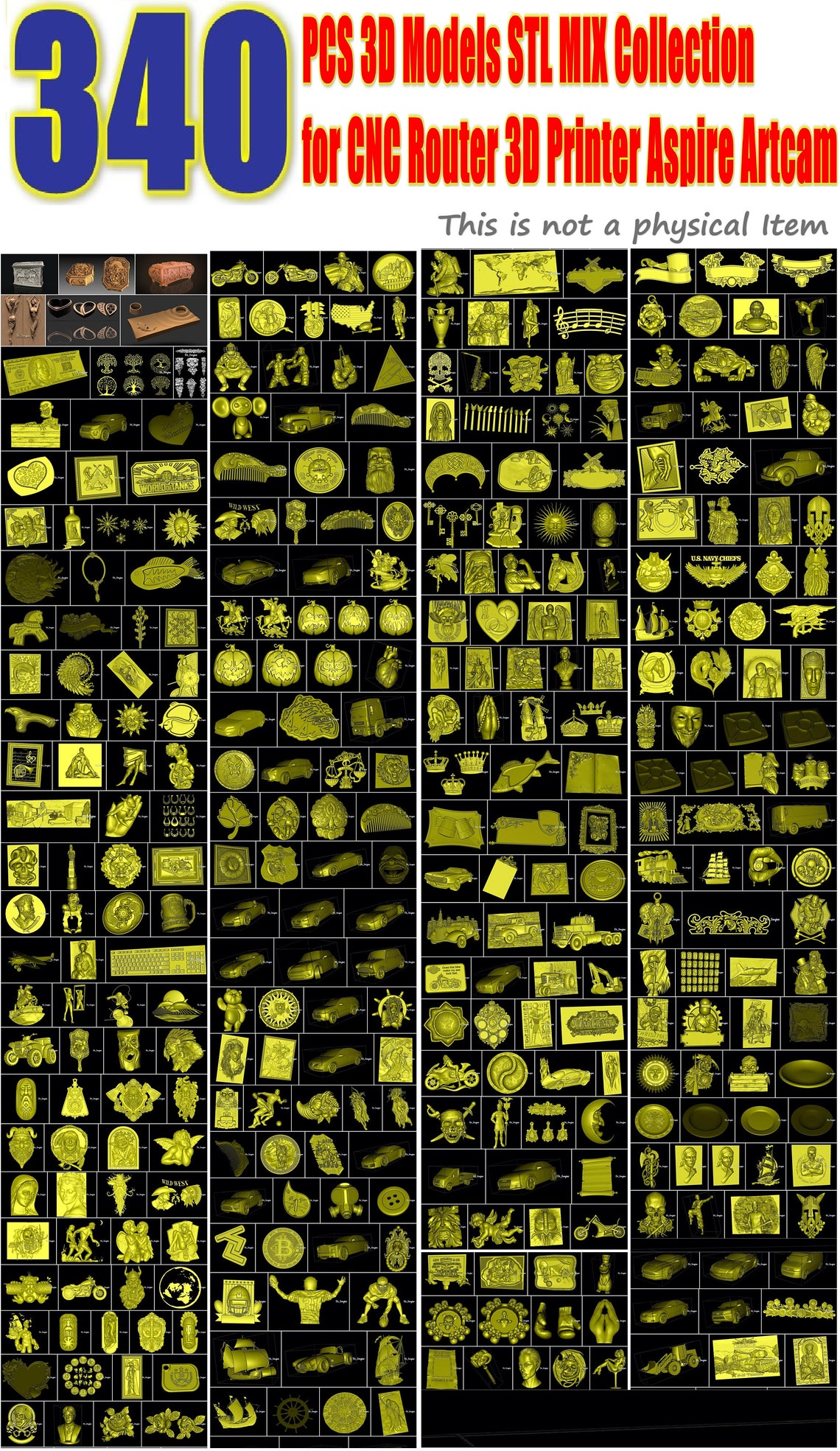 4300 Pcs 3D Models STL Files All MEGA Pack Set Collection | Etsy