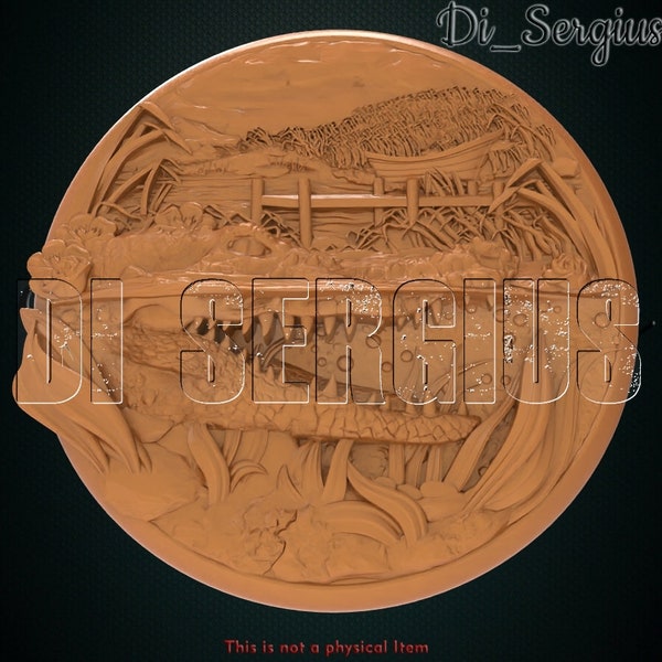 Alligator 3d File Cnc - Etsy