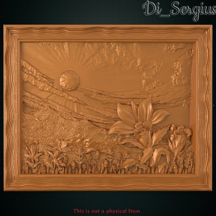 3D Stl Models Landscape Picture Scenery Scene Relief for - Etsy