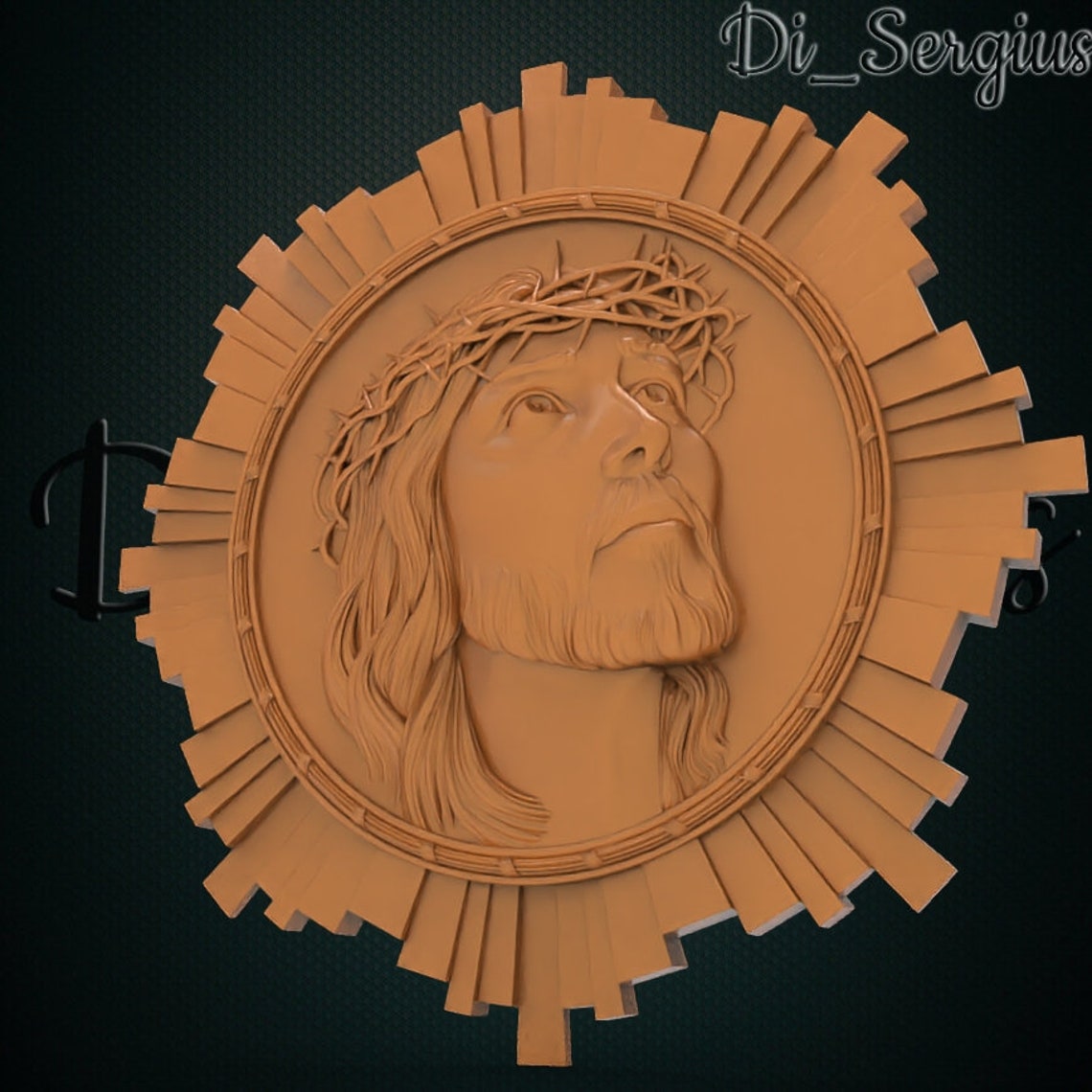 3D STL Model Jesus God Pano Relief Religius for CNC Router | Etsy