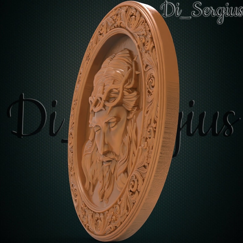 3D STL Model Jesus God Pano Relief Religius for CNC Router | Etsy