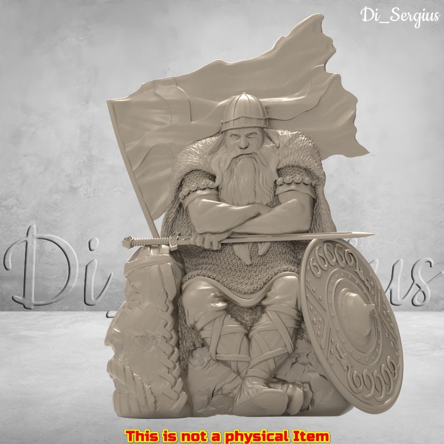 Viking STL 3D Model Relief for 3D Printing 3D Design 3D - Etsy