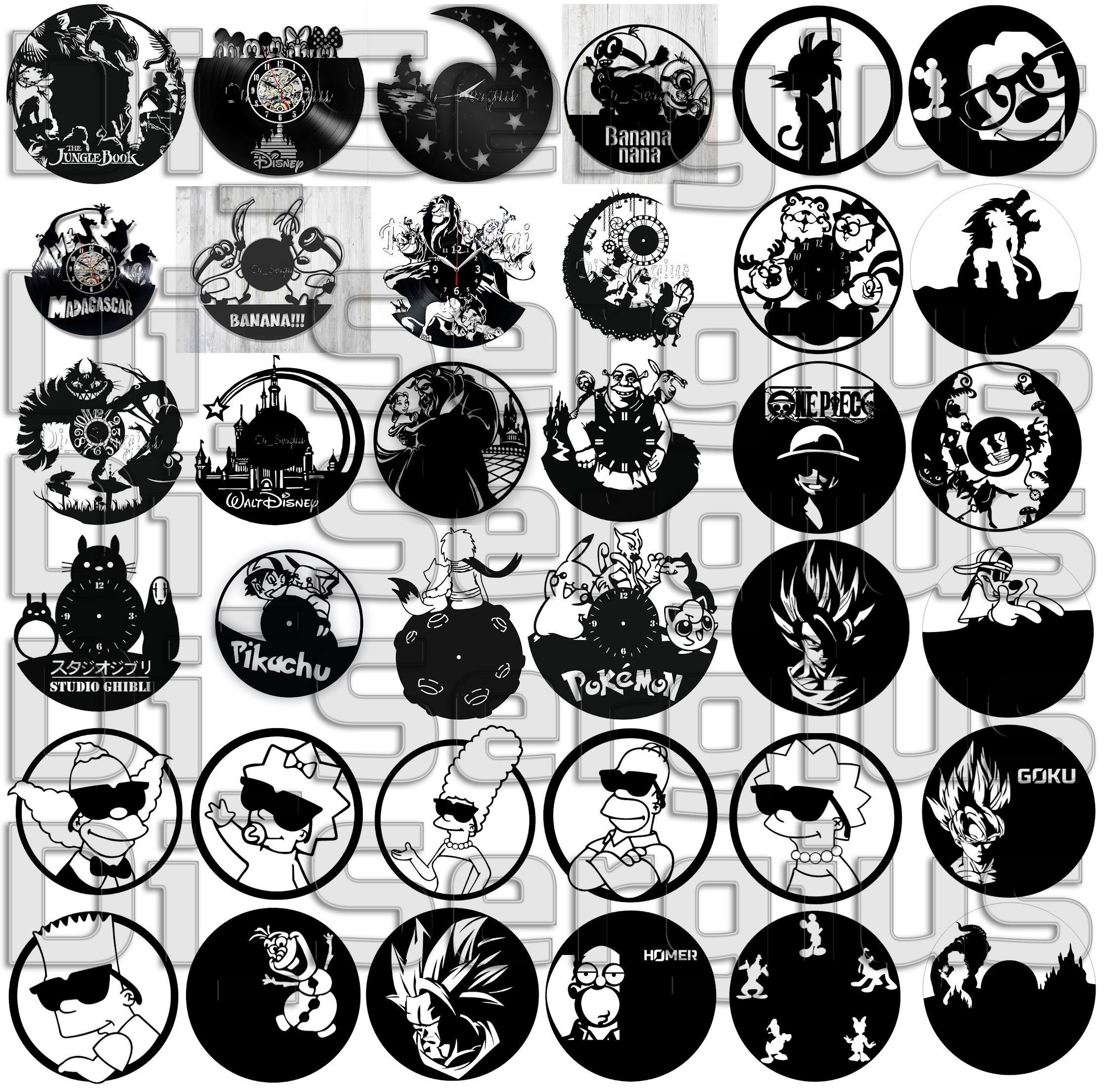 Custom Design 36 Projects Decor Cartoon, Anime Template, Bundle, Art ...