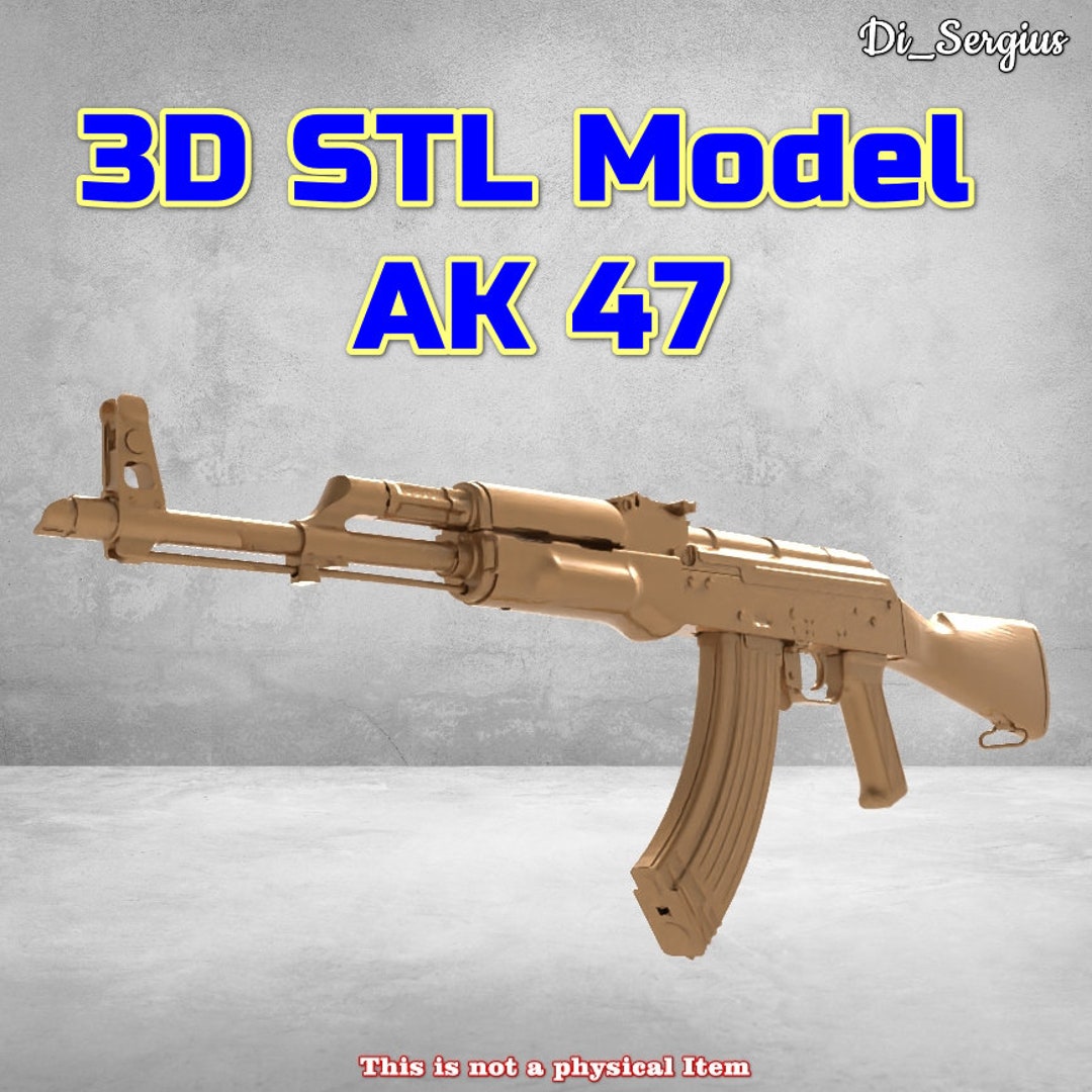 AK 47 akm 3D STL Modelo ametralladora Pano Relief Arma para enrutador ...