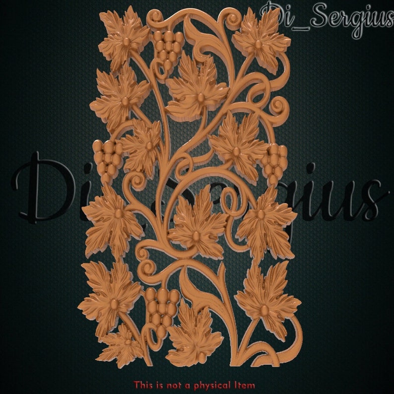 30 Pcs Grapes 3D STL Vine Pattern Wood Route Relief Grape for - Etsy