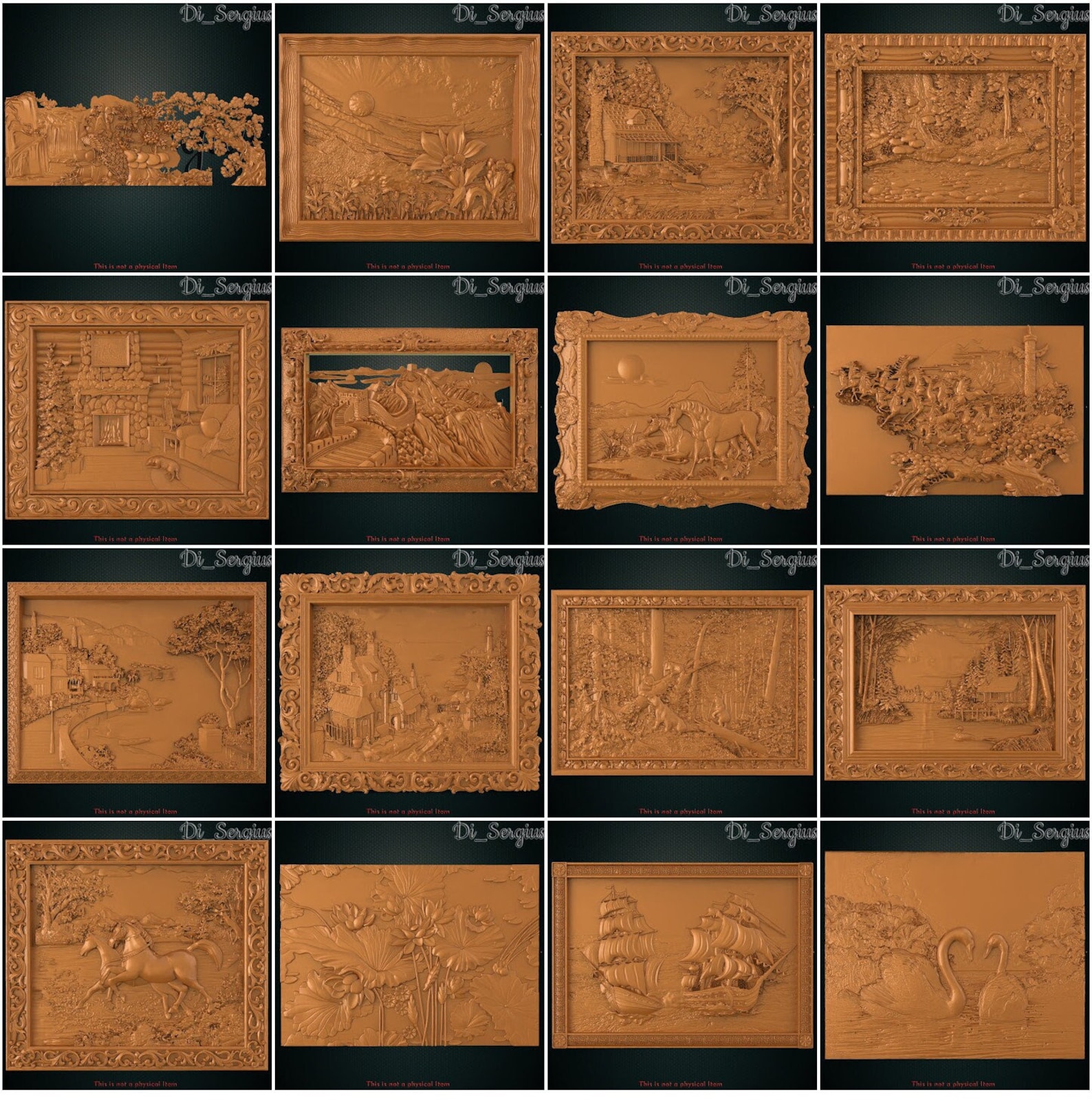 3D Stl Models Landscape Picture Scenery Scene Relief for - Etsy