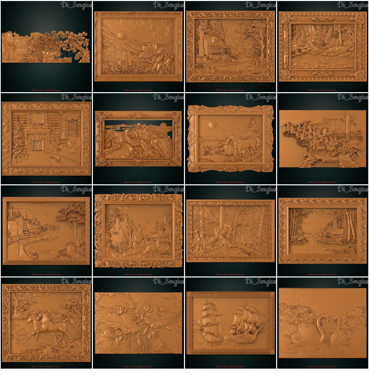 3D Stl Models Landscape Picture Scenery Scene Relief for - Etsy