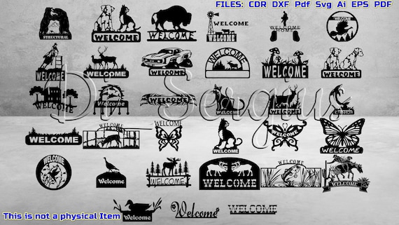 30 Welcome Sign Set Wall Panel Art Floral Design Frames Home - Etsy