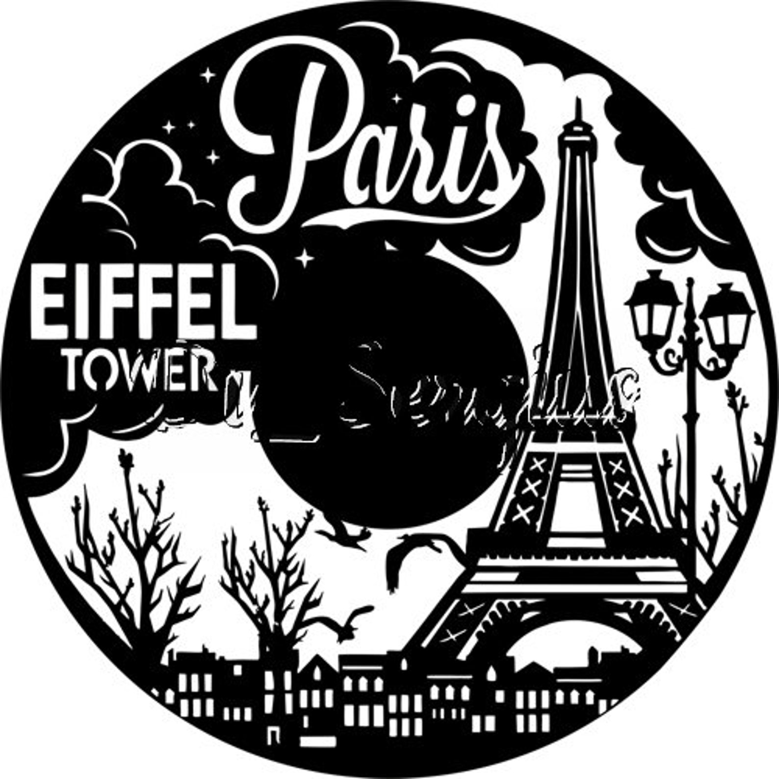 48 Projects Cutting File Cdr Dxf Wall Clock Wall Art Vinyl Etsy Canada