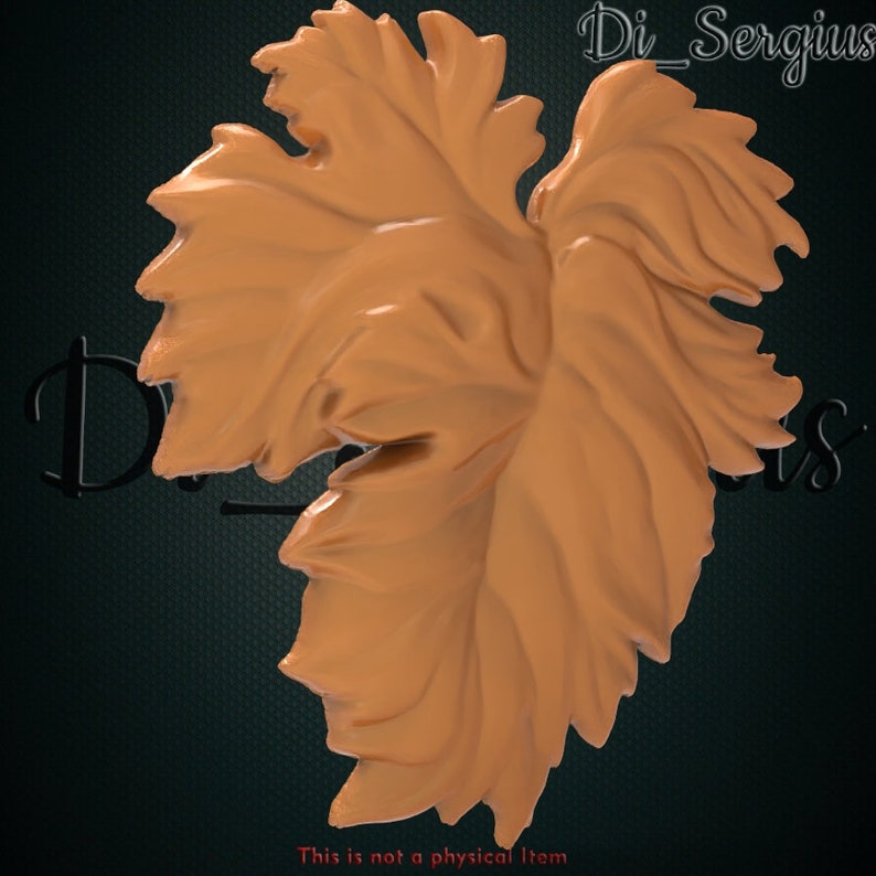 New 6 3D STL Models Leaf Maple Leaf Decor Pano Relief for CNC - Etsy