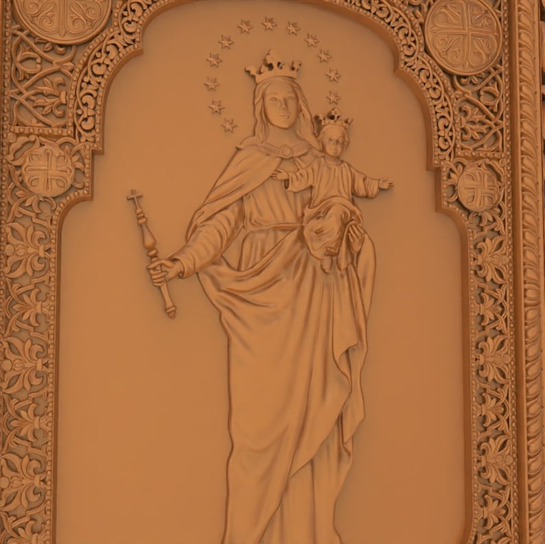 Jesus Deva 3D STL Models Maria Saint Mary Madonna Icon - Etsy