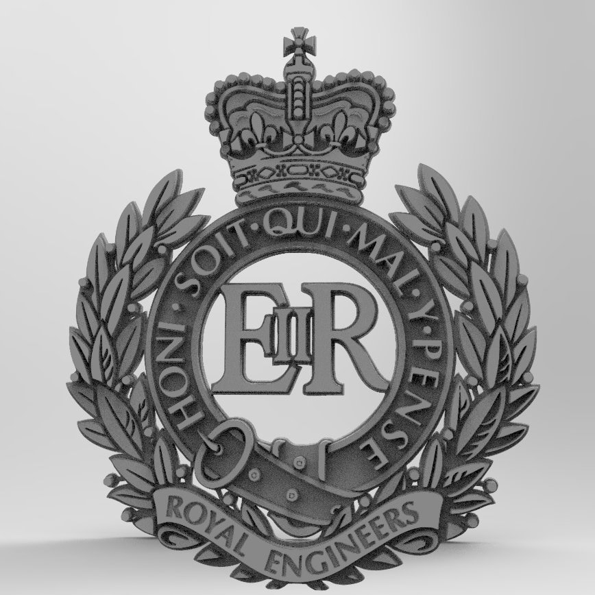 British Army Royal Engineers 3D STL Model for CNC Router - Etsy UK