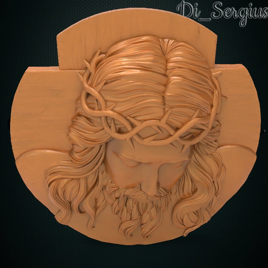 3D STL Model Jesus God Pano Relief Religius for CNC Router | Etsy