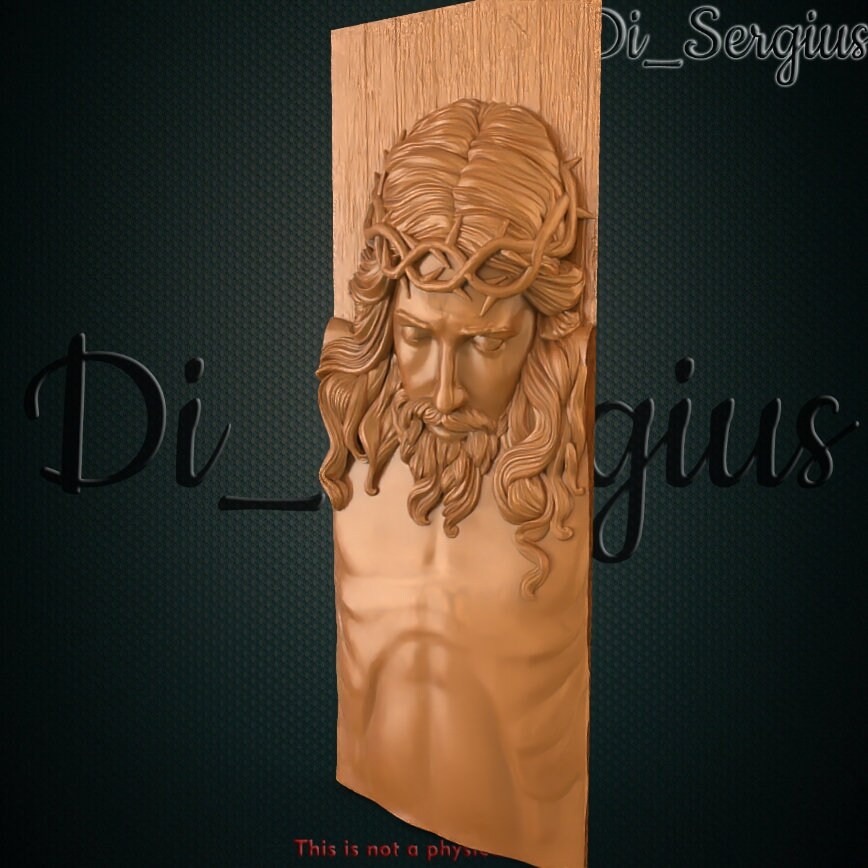 3D STL Model Jesus Saint Mary God Pano Relief Religius for CNC | Etsy