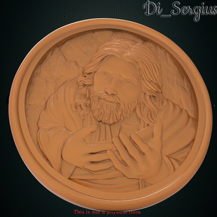JESUS 3D STL Model Saint God Religion Pray Picture STL - Etsy