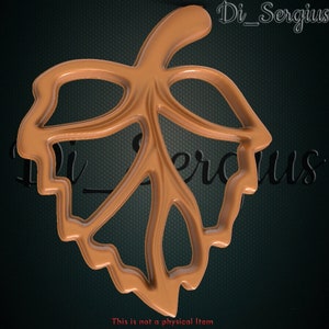 New 6 3D STL Models Leaf Maple Leaf Decor Pano Relief for CNC Router ...