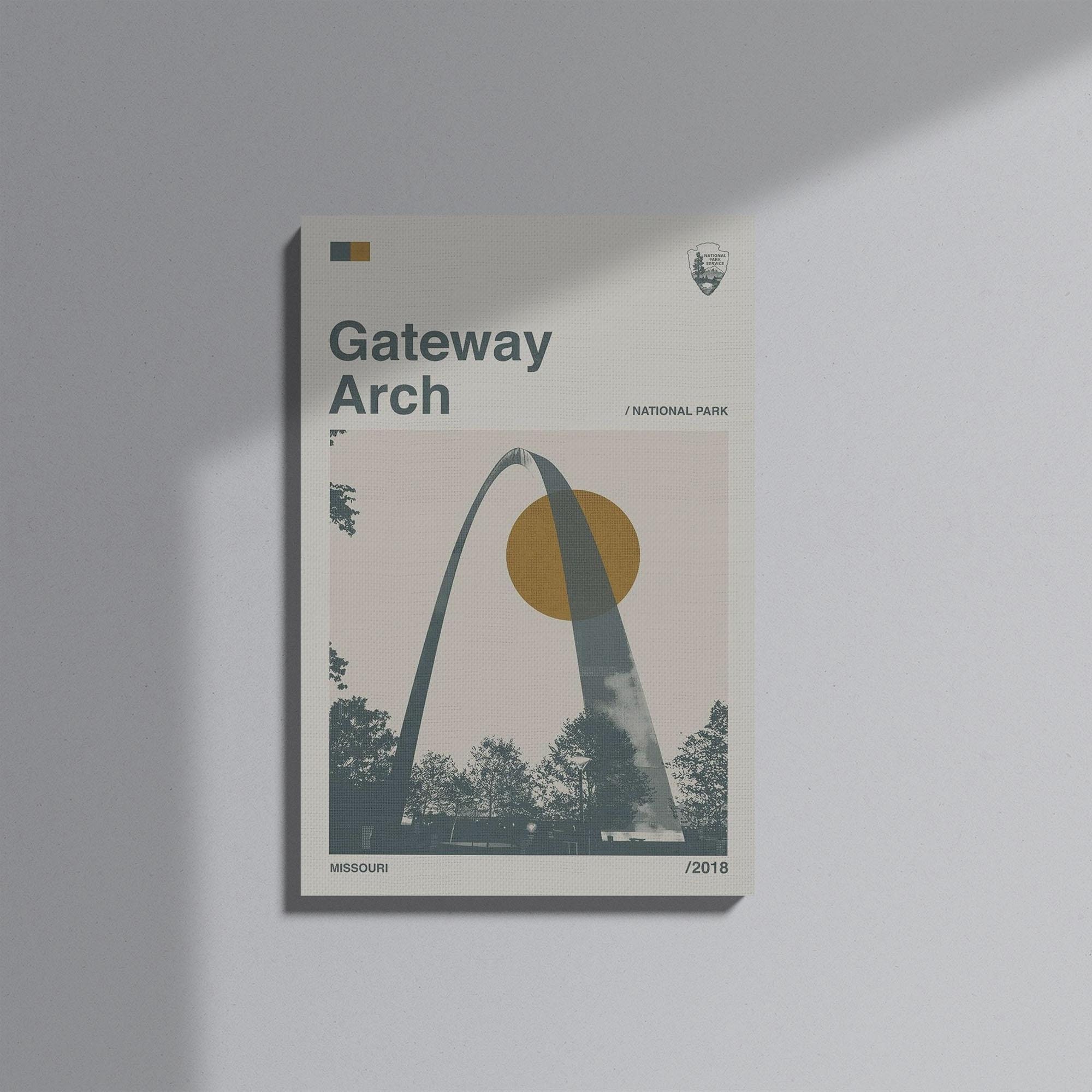 Gateway Arch National Park Canvas Gateway Arch Canvas - Etsy