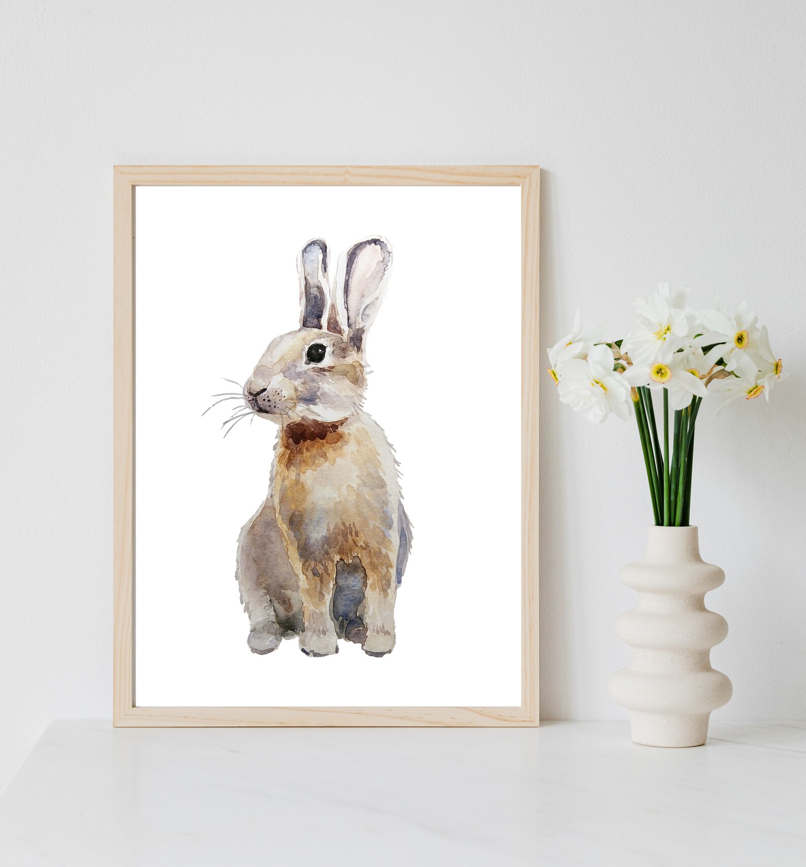 Set of 2 Bunny Rabbit Printable Poster Animal Pet Children | Etsy