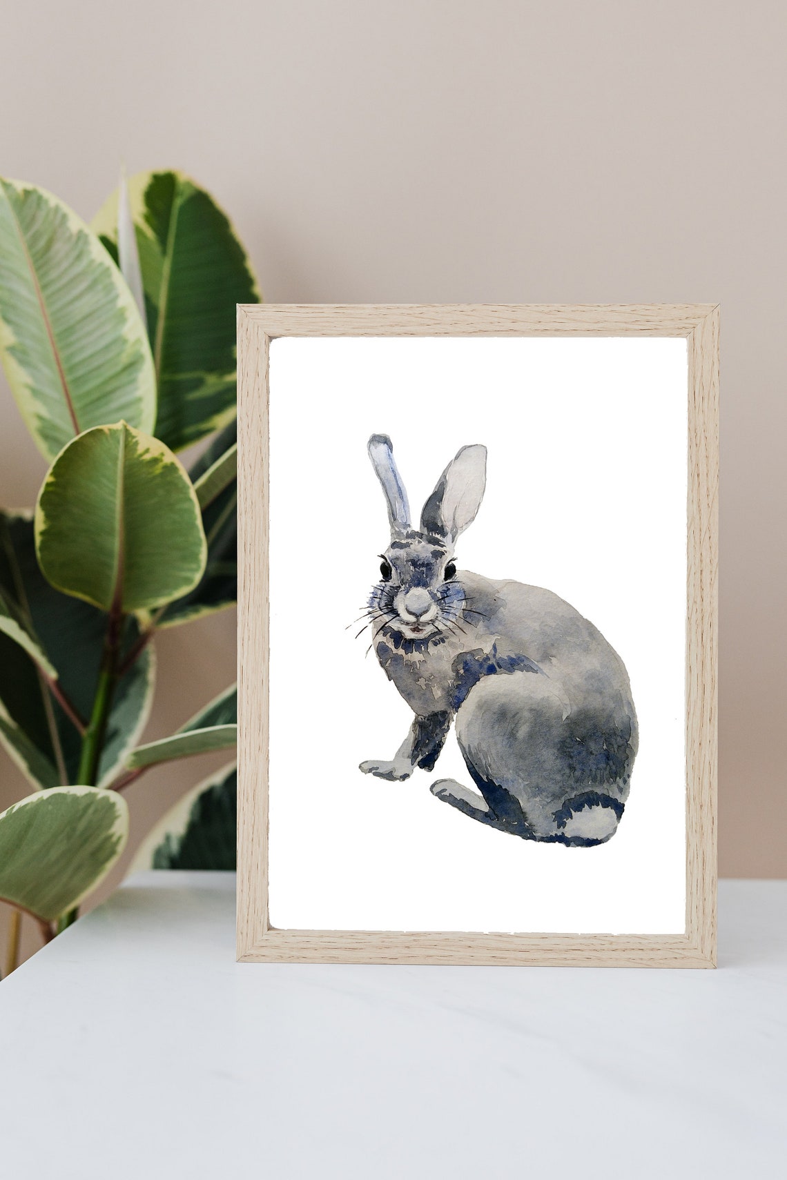 Set of 2 Bunny Rabbit Printable Poster Animal Pet Children | Etsy