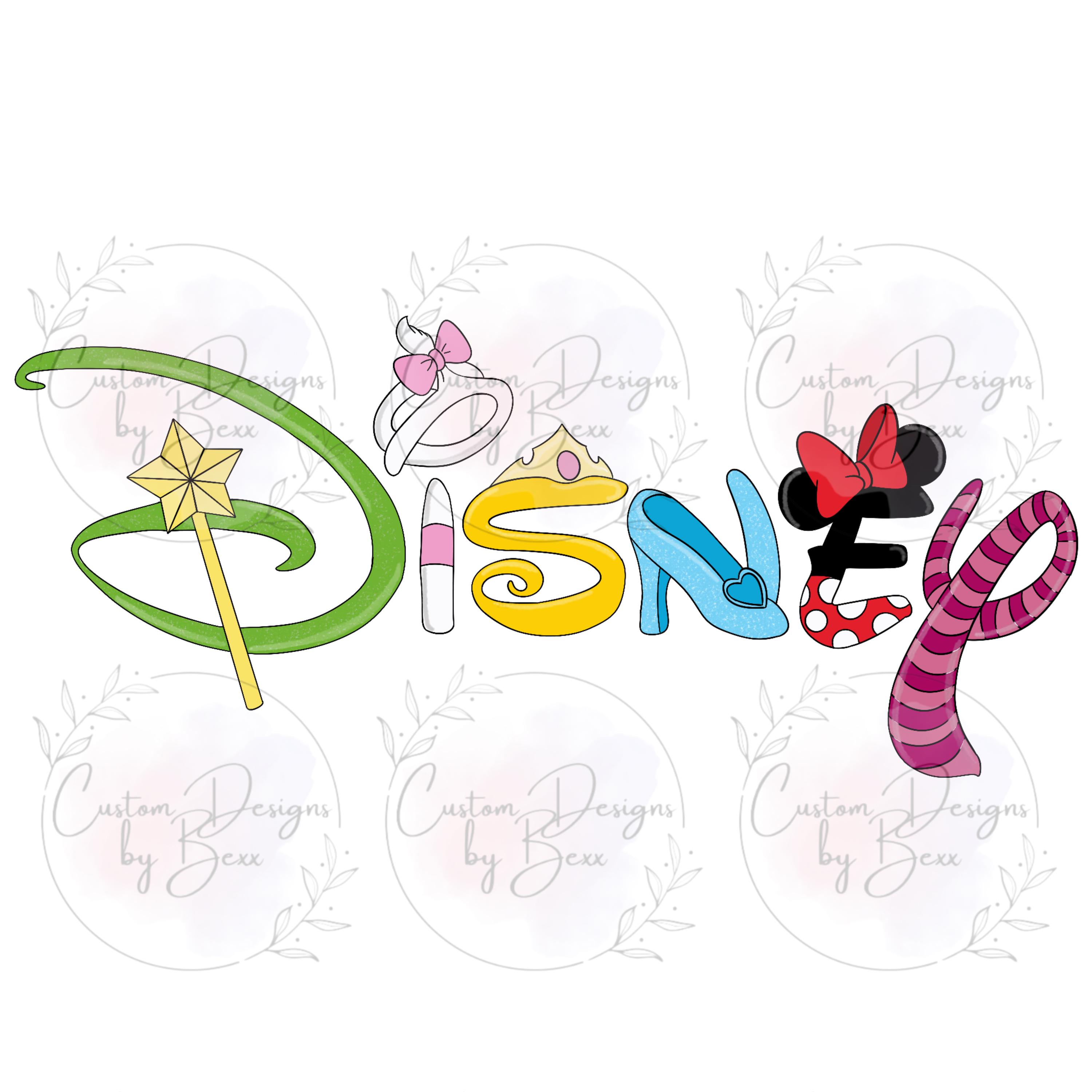 Disney Character Logo Inspired Digital Drawing Png File - Transparent ...