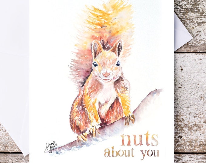 Squirrel Mother's Day Card, Cute Squirrel Greeting Card, Squirrel Mom ...