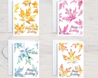 Autumn Fall Birthday Card Printable - Etsy