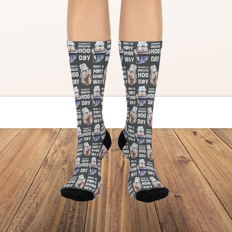 Groundhog Day Funny Socks | Bill Murray Ground Hog Day | Unisex Crew ...