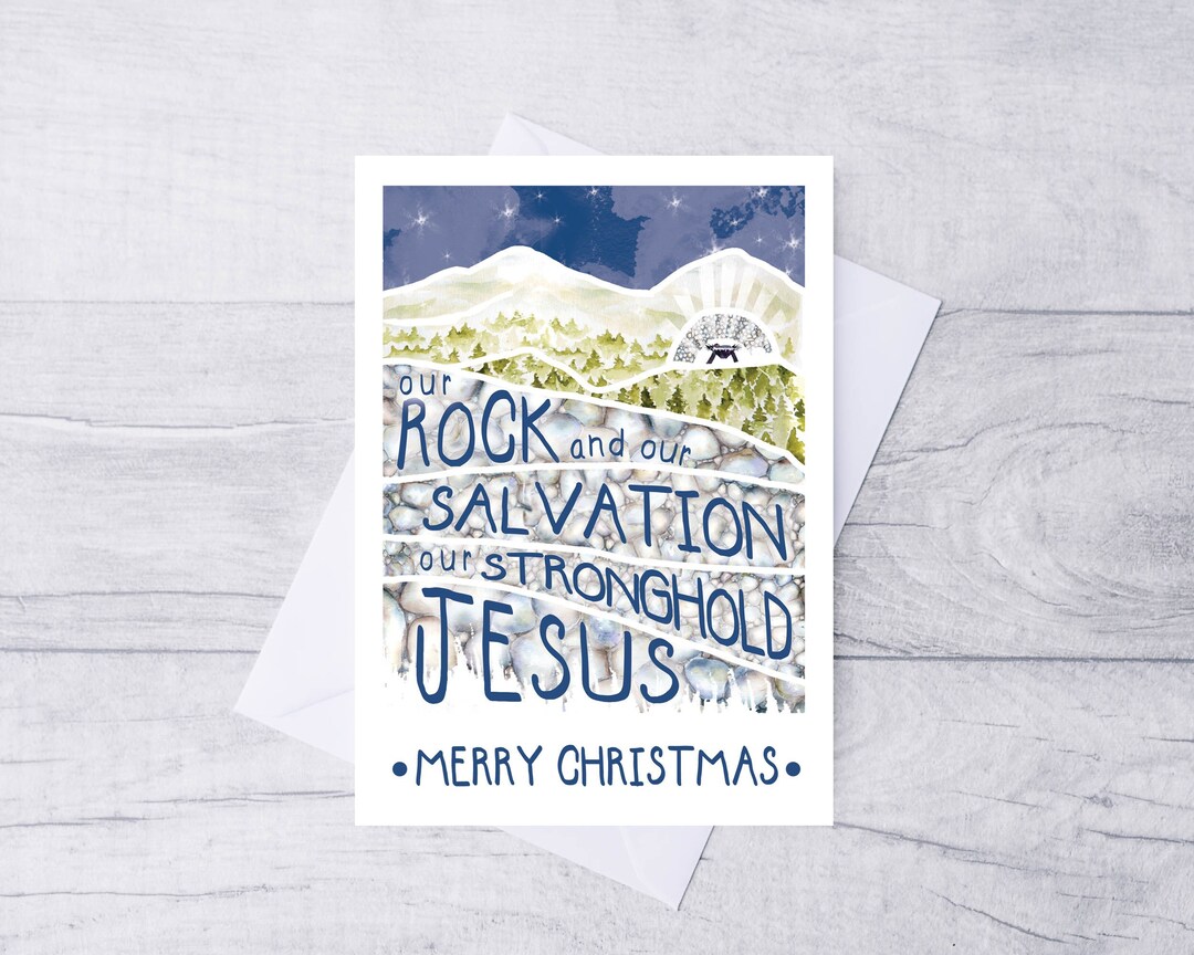 Jesus Christmas Card 5x7 Inch A7 or A2 Christian Christmas Card ...