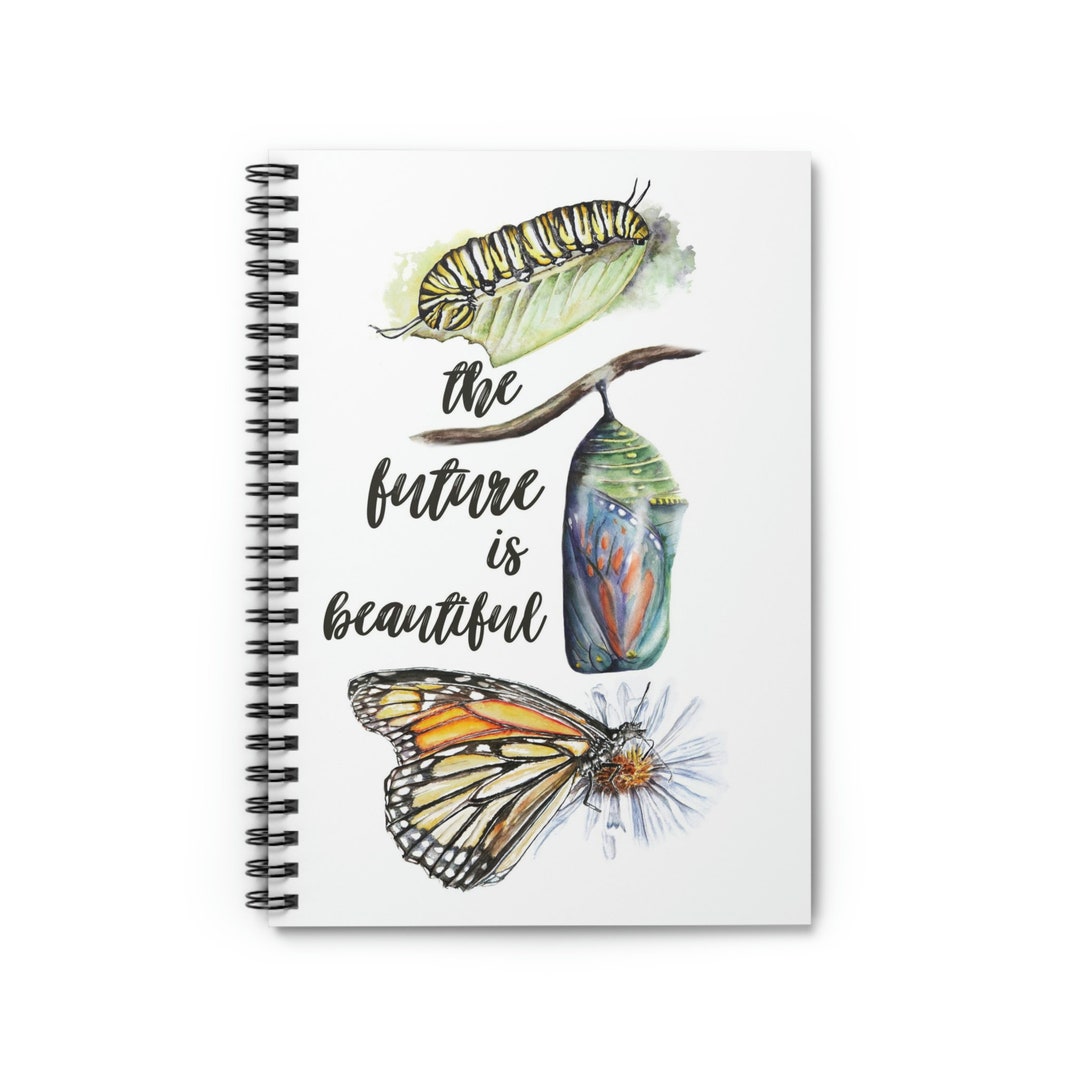 Monarch Spiral Notebook Butterfly Lined A5 Journal | Monarch Chrysalis ...