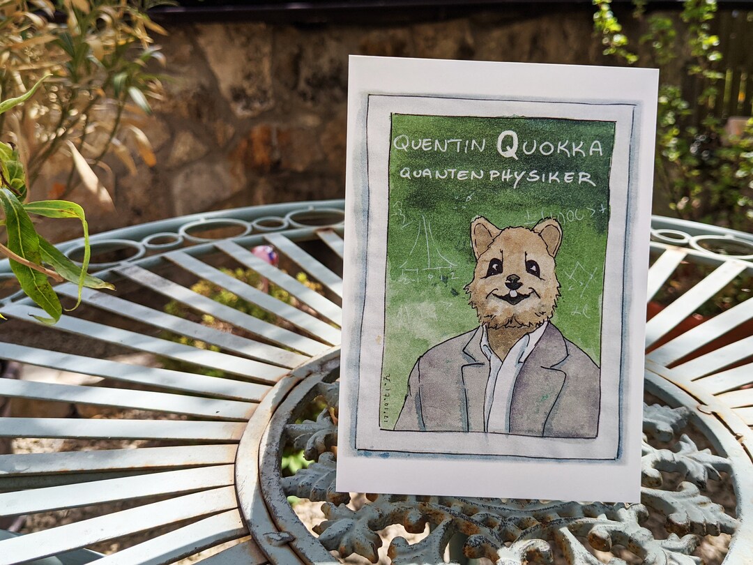 Y's Animal Alphabet: Quentin Quokka, Quantum Physicist - the Postcard ...