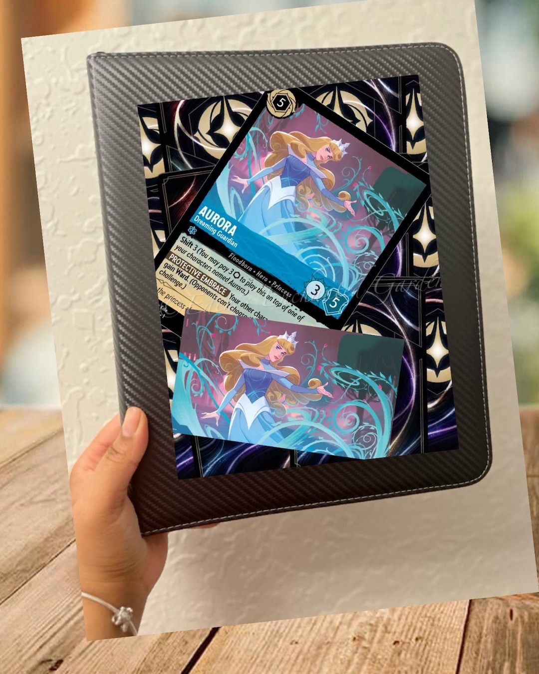 Lorcana Trading Card Binder the Sleeping Rose - Etsy