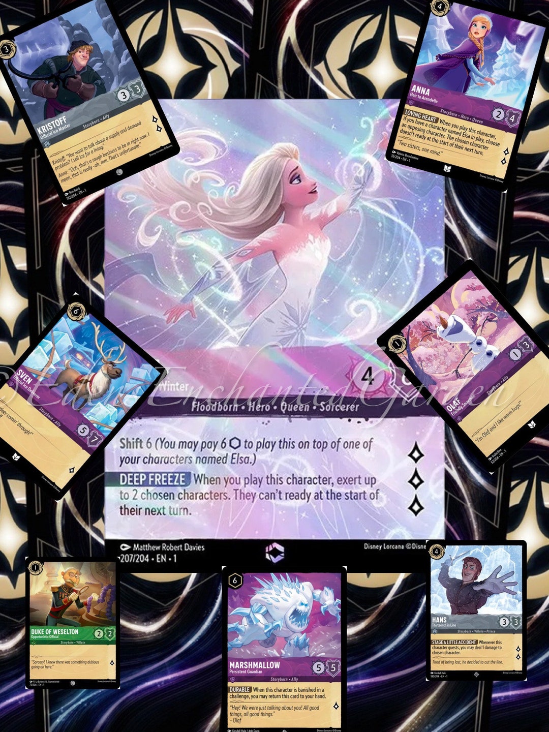 Lorcana Trading Card Binder Vinyl Decal the Frozen Hearts - Etsy