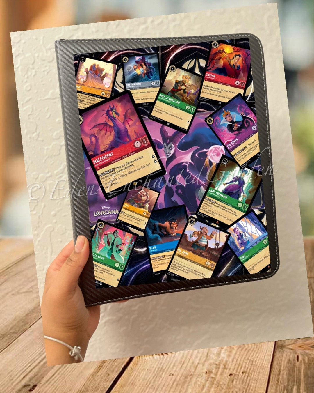 Lorcana Trading Card Binder the Darkness - Etsy