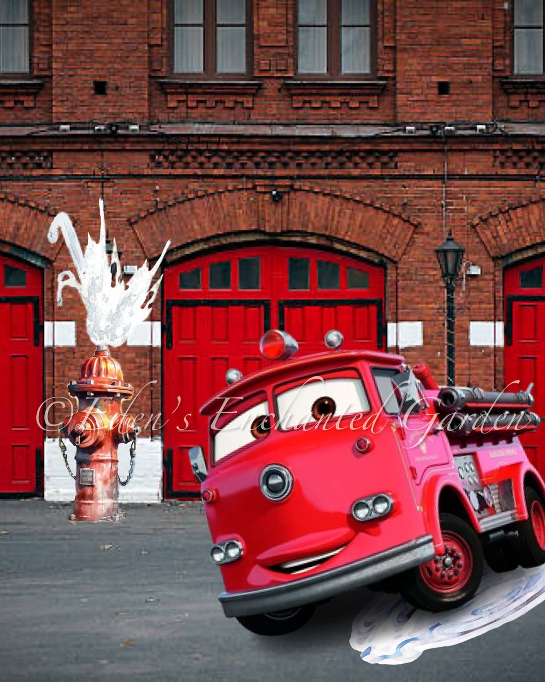 Artistic Printable Firehouse - Etsy