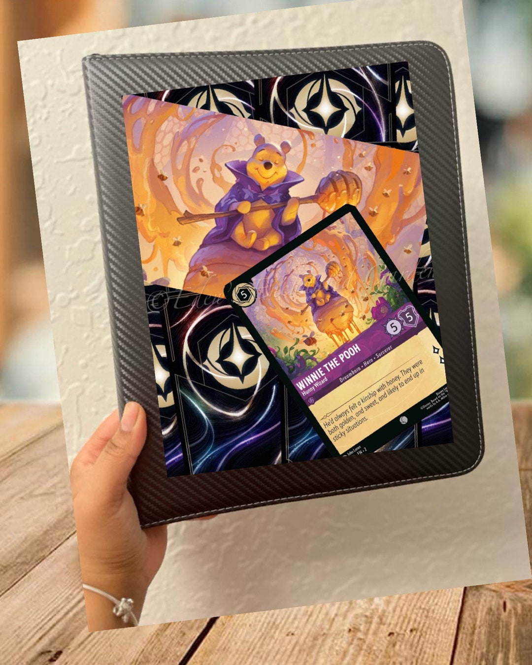 Lorcana Trading Card Binder the Gentle Wizard - Etsy