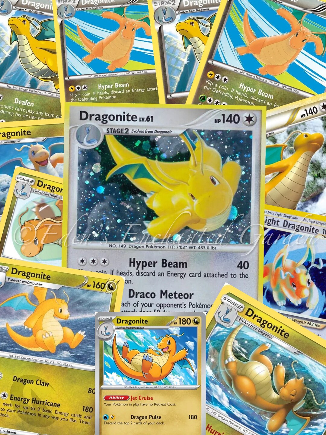 Pokémon Trading Card Binder Vinyl Decal Dragonite - Etsy