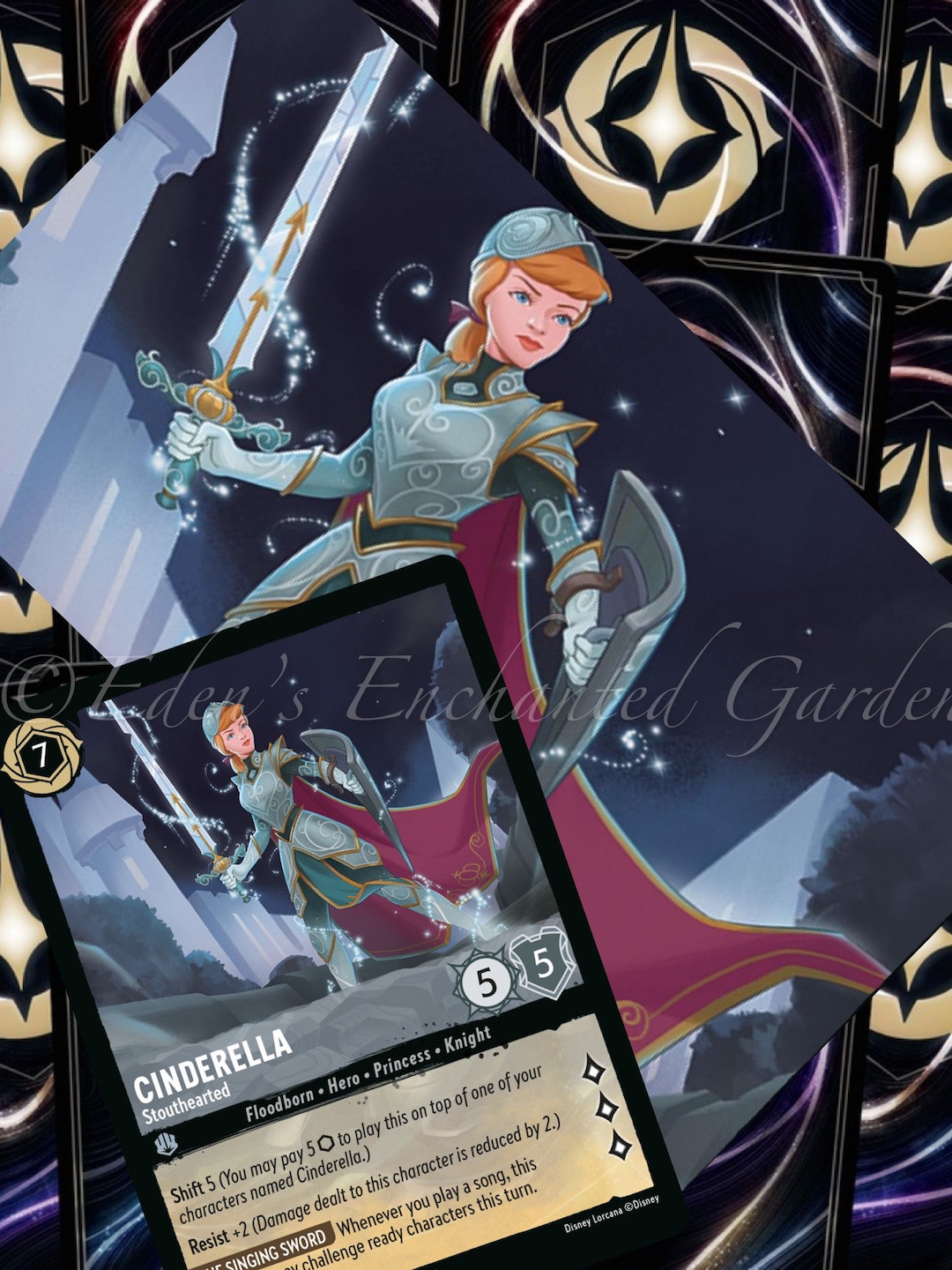 Lorcana Trading Card Binder Vinyl Decal the Courage - Etsy