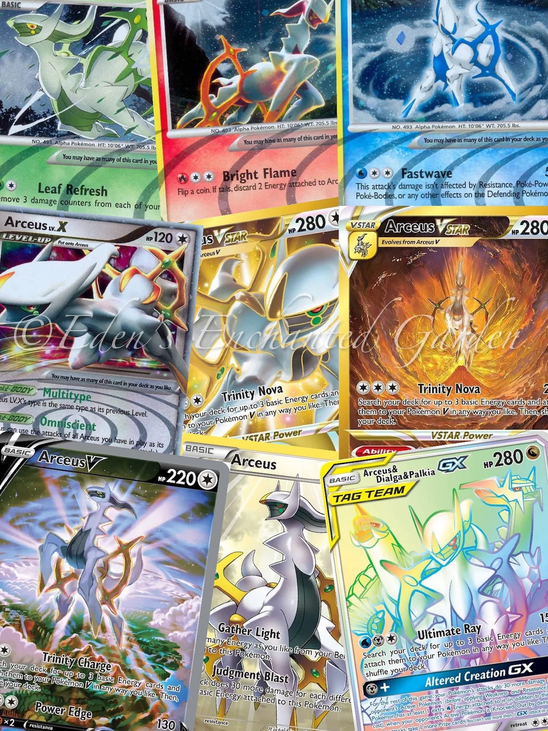 Pokémon Trading Card Binder Vinyl Decal Arceus - Etsy