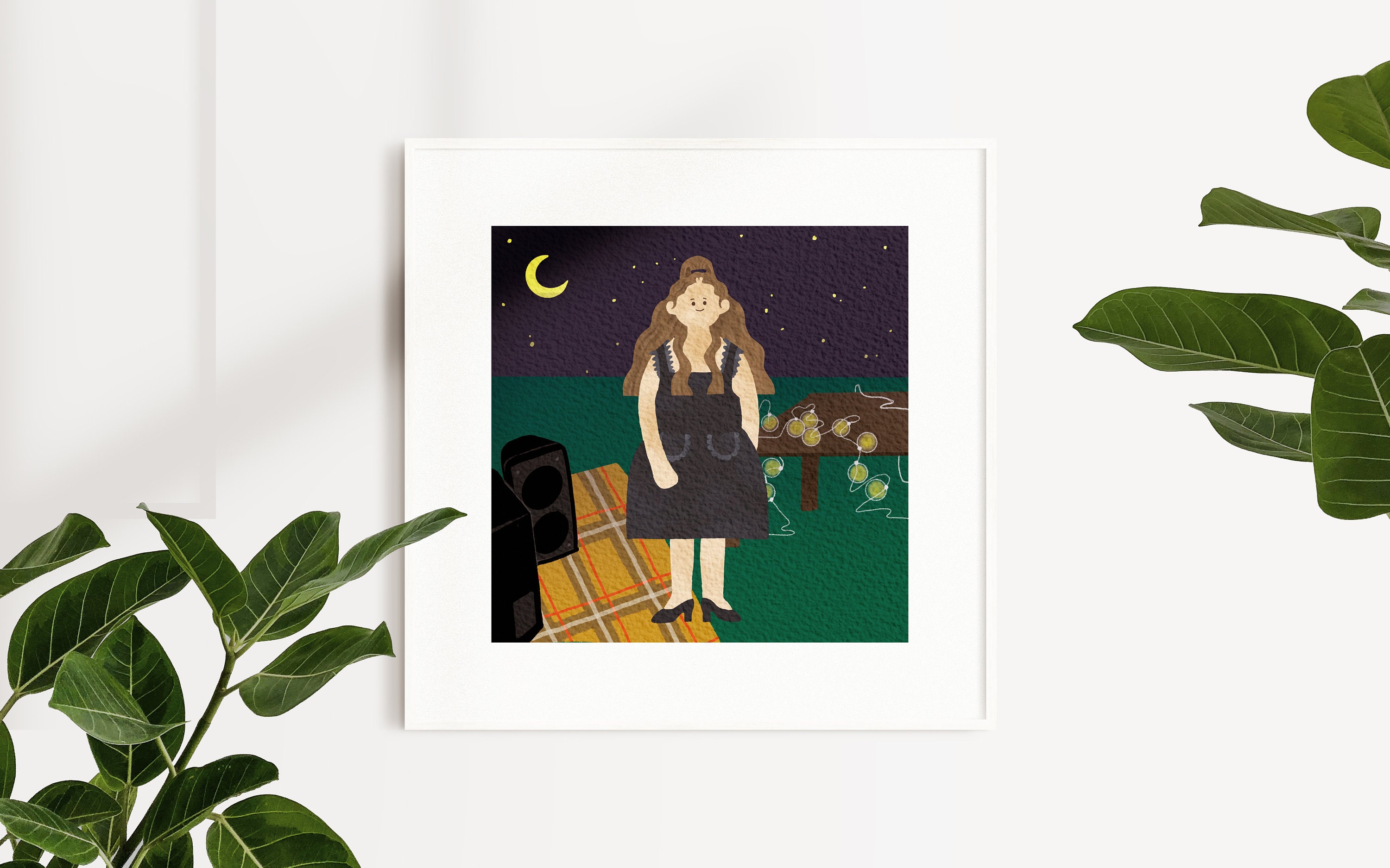 Night Party at the Park Printable Art Wall Decor (digital) - Etsy