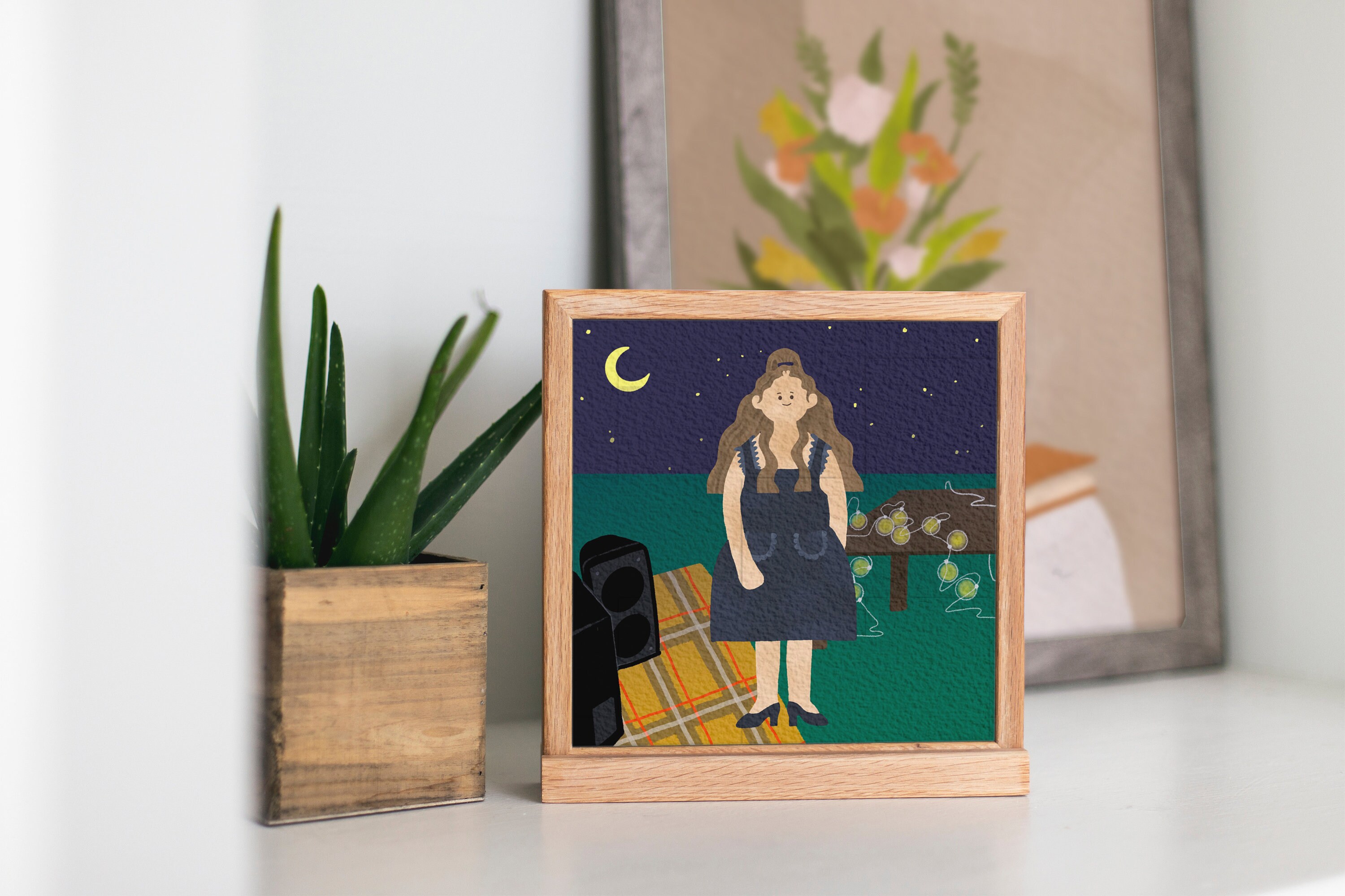 Night Party at the Park Printable Art Wall Decor (digital) - Etsy