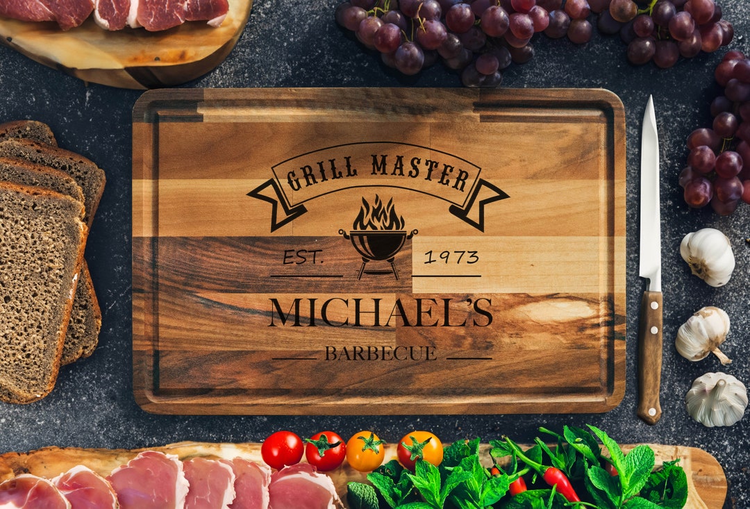 BBQ Cutting Board, Custom BBQ Board, Grilling Gifts, Personalized ...
