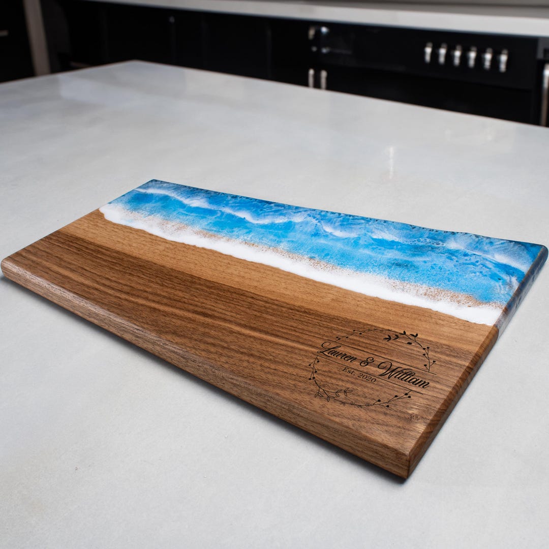 Nature Ocean-themed Resin Cutting Boards, Charcuterie Boards ...