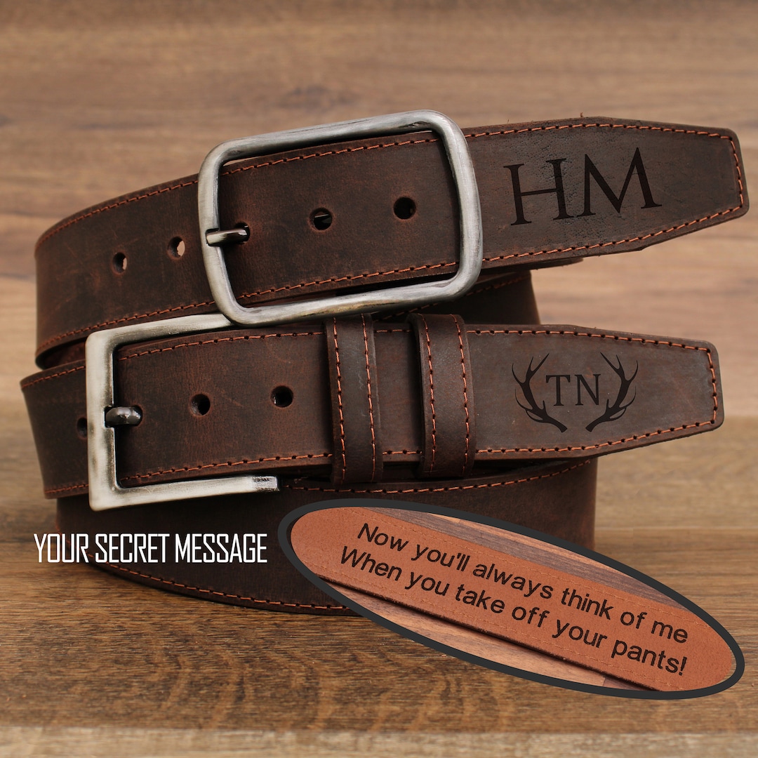 Personalized Gift, Engraving Belt, Anniversary Gift, Custom Leather ...