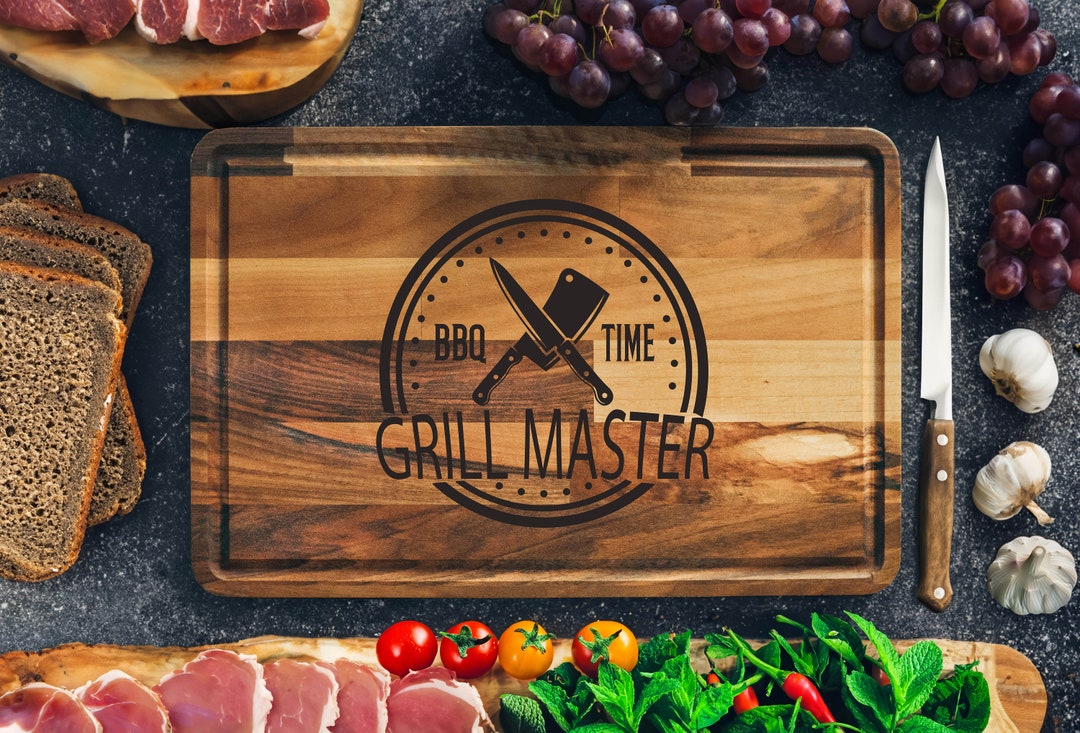Chritmas Gift, Grill Master Gift, Custom BBQ Board, BBQ Cutting Board ...