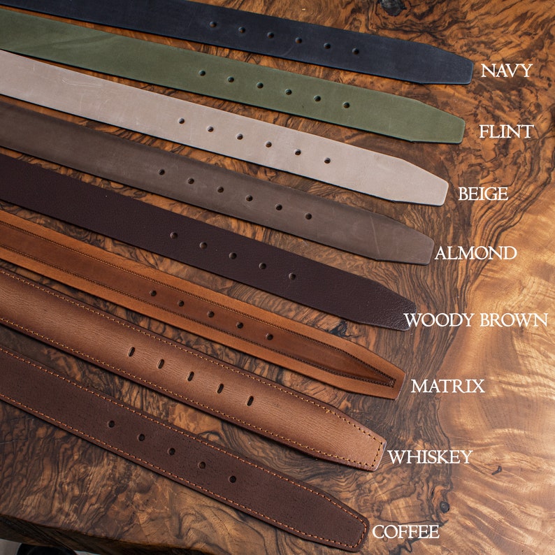 Wide Leather Belt Full Grain Belt Birthday Gift Christmas - Etsy