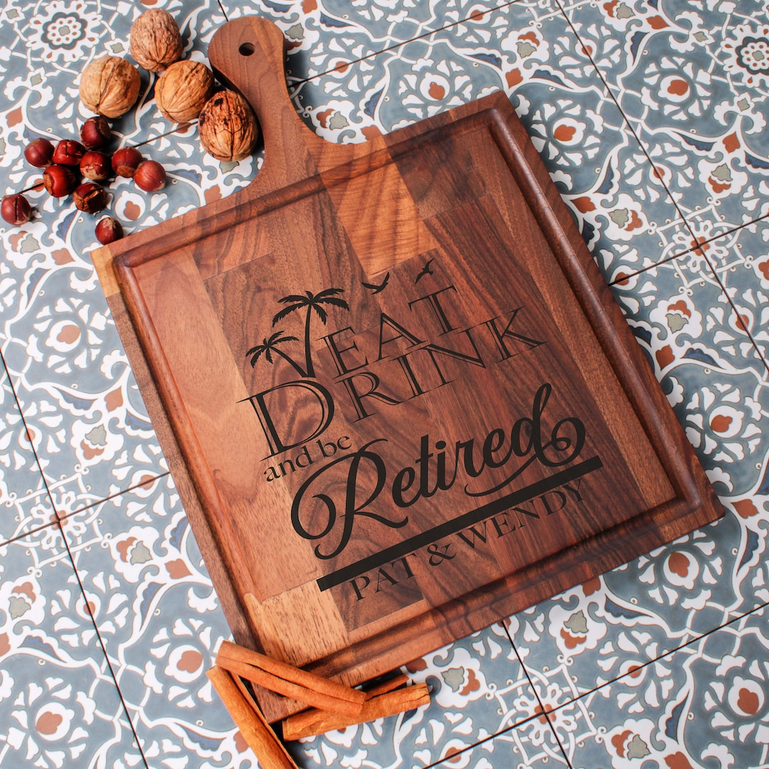 Happy Retirement, Retirement Gift Idea, Retirement Gifts, Bread Board ...