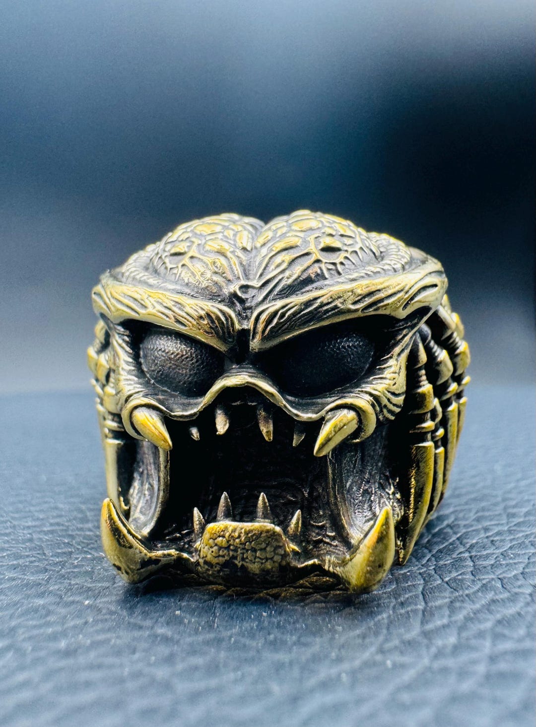 Brass Ring the Predator, Gothic Vintage Oxidation Style, High Quality ...