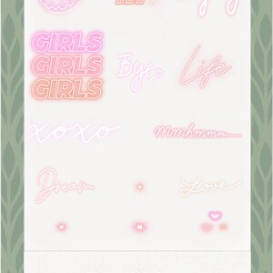 80's Neon Digital Stickers Neon Pre-cropped Goodnotes Stickers Neon ...