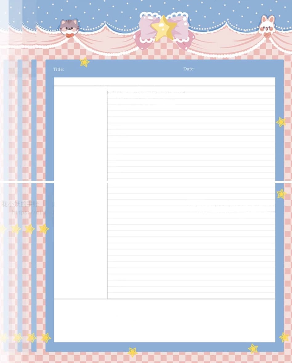 Cute Colourful Digital Note Taking Templates Study PDF Note - Etsy