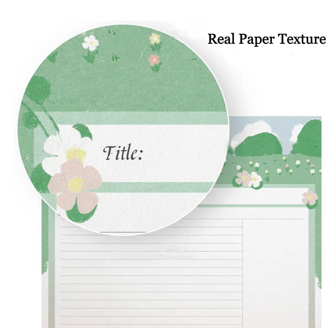 Cute Note Paper Templates | Cartoon Notebook Page Templates | iPad ...